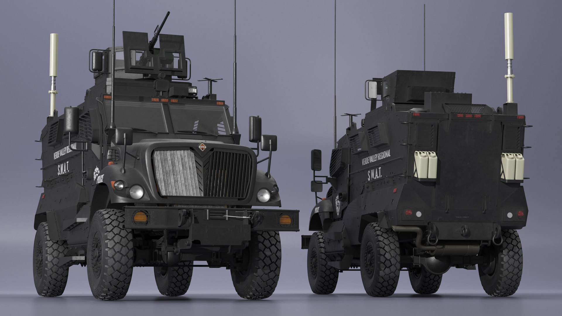 SWAT Vehicle International MaxxPro Simple Interior 3D - TurboSquid 2068513