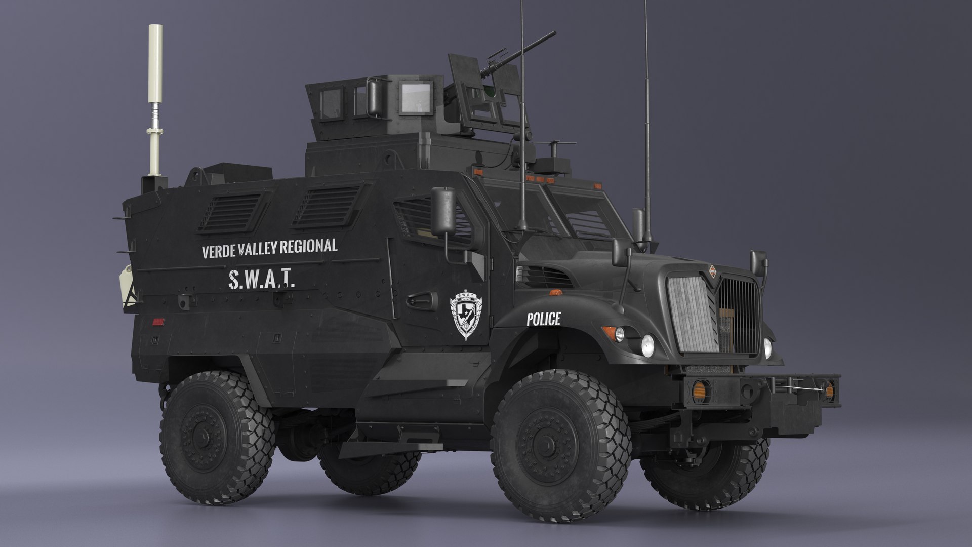 SWAT Vehicle International MaxxPro Simple Interior 3D - TurboSquid 2068513