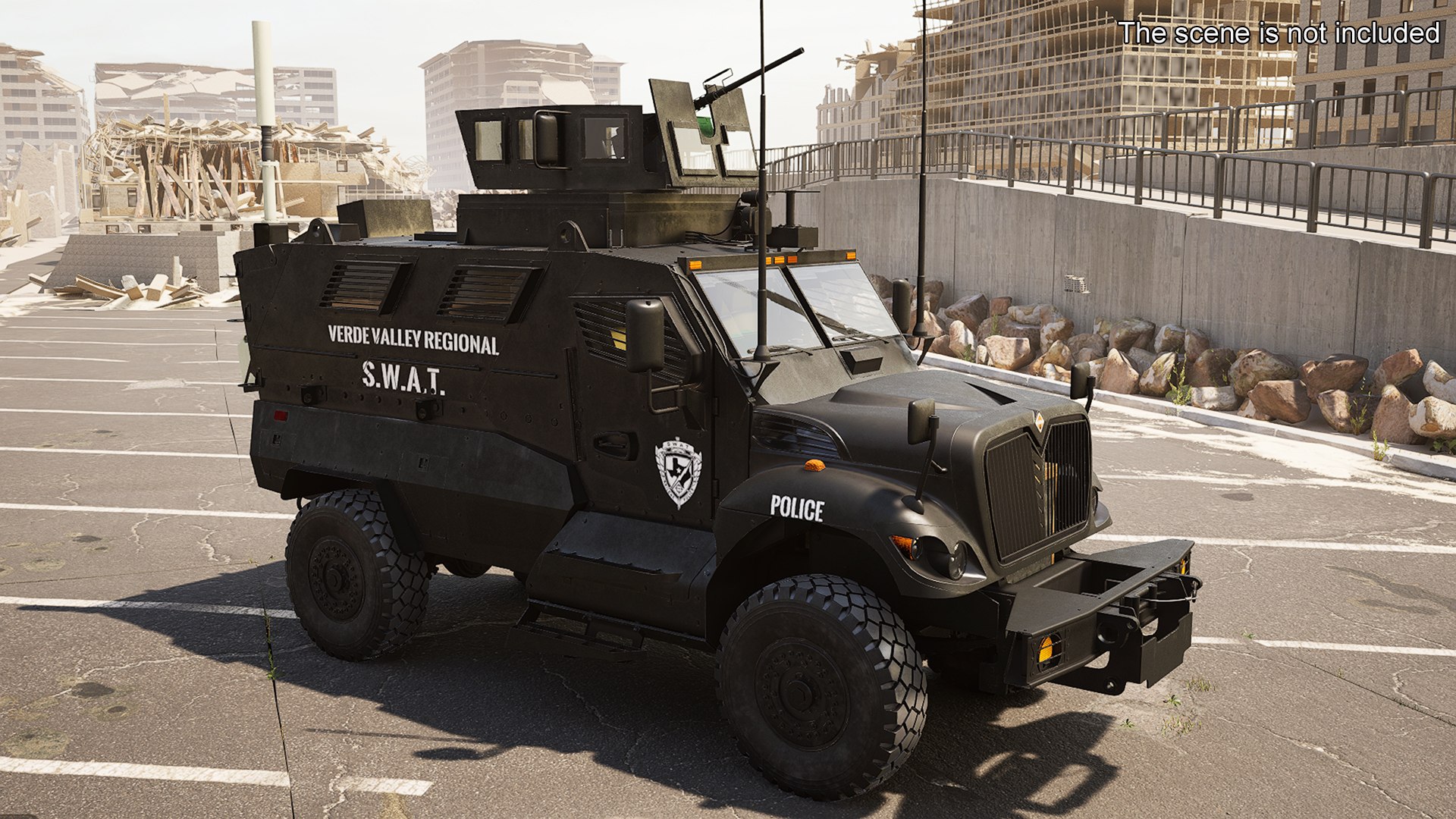 SWAT Vehicle International MaxxPro Simple Interior 3D - TurboSquid 2068513