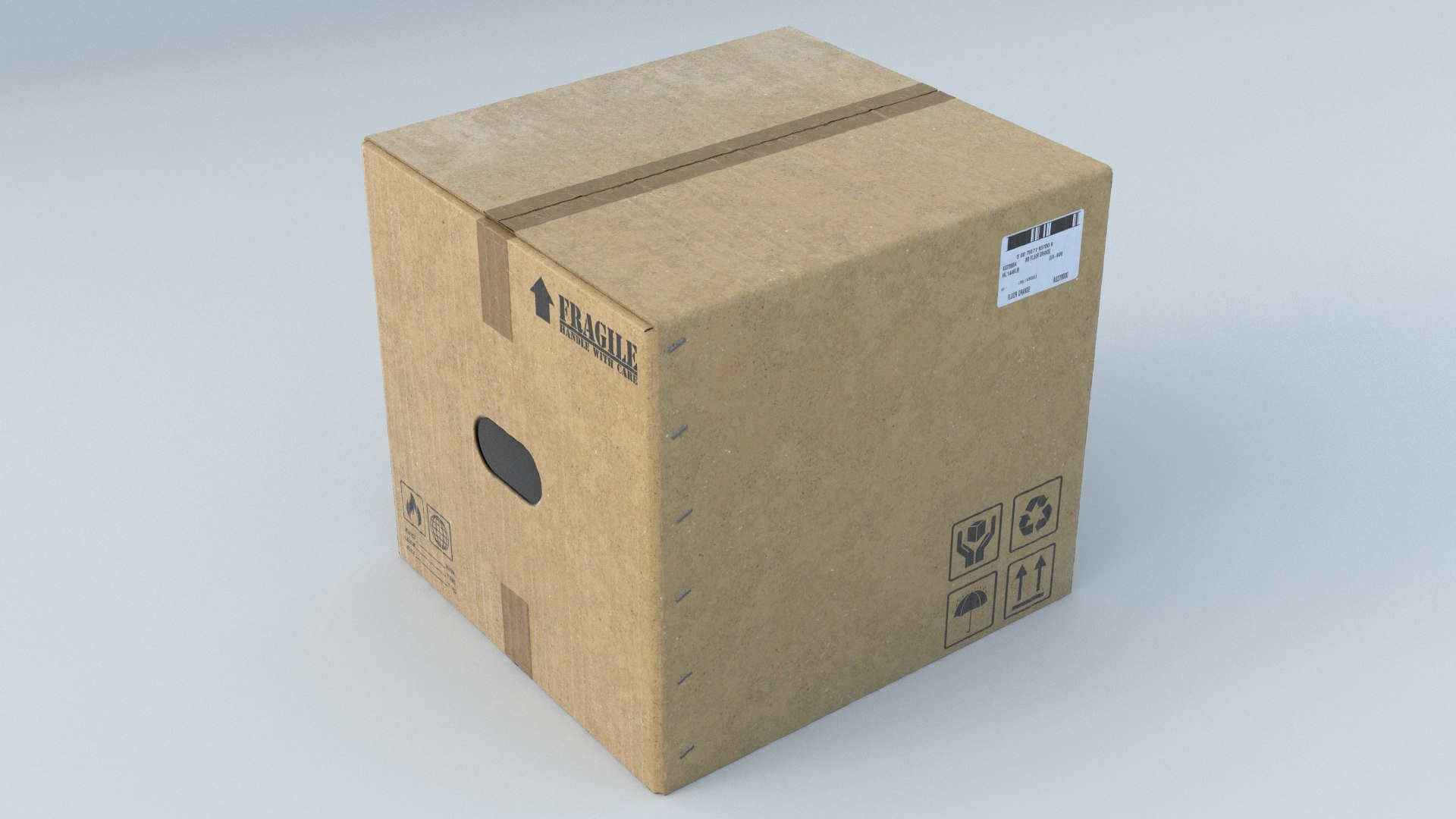 3D Carboard Box New 3 HD Model - TurboSquid 2088859