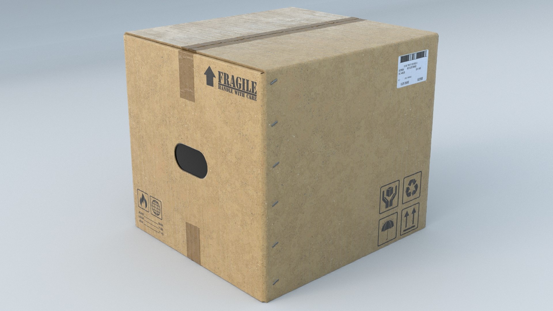 3D Carboard Box New 3 HD Model - TurboSquid 2088859