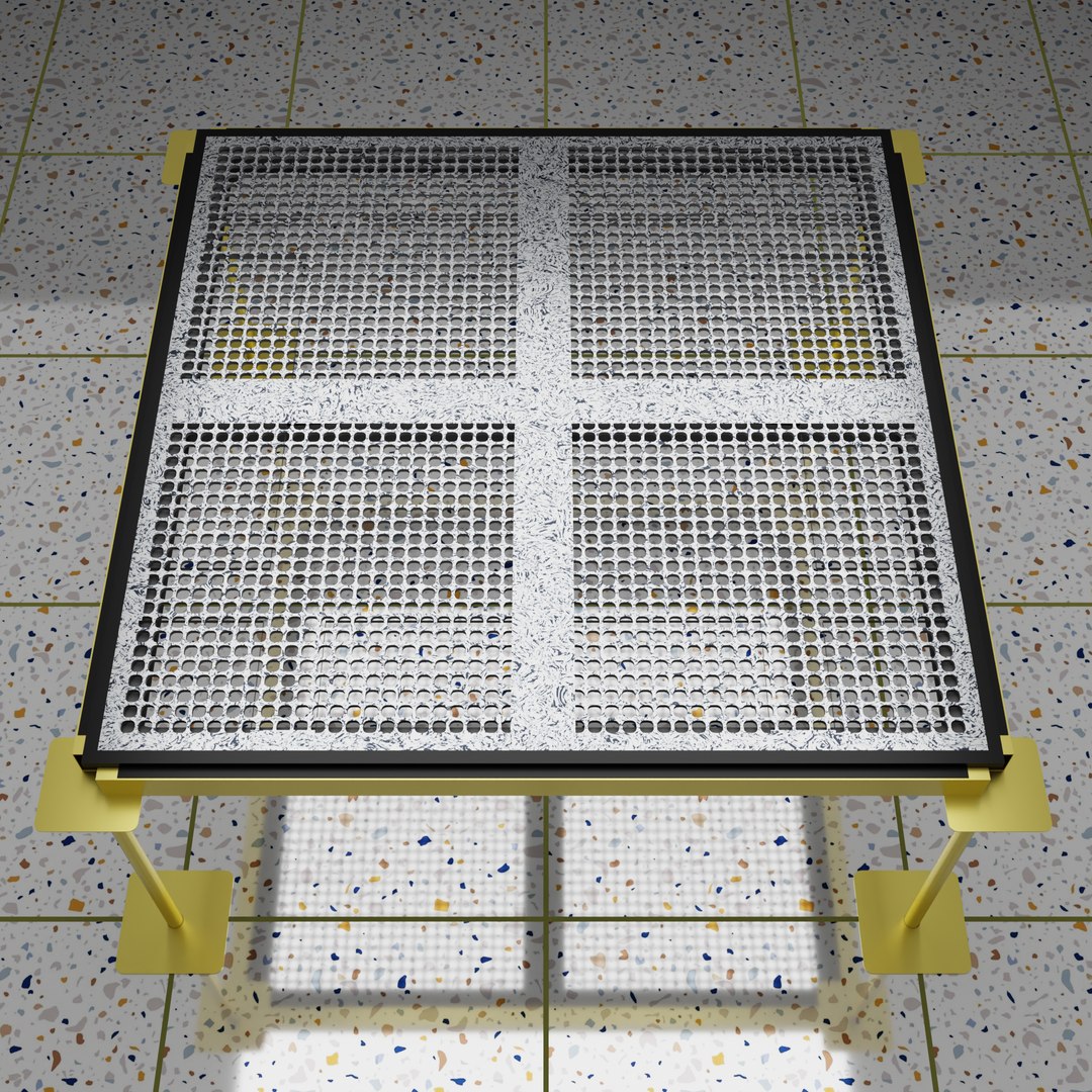 Perforated Raised Floor With Pedestals And Stringers 3D - TurboSquid ...