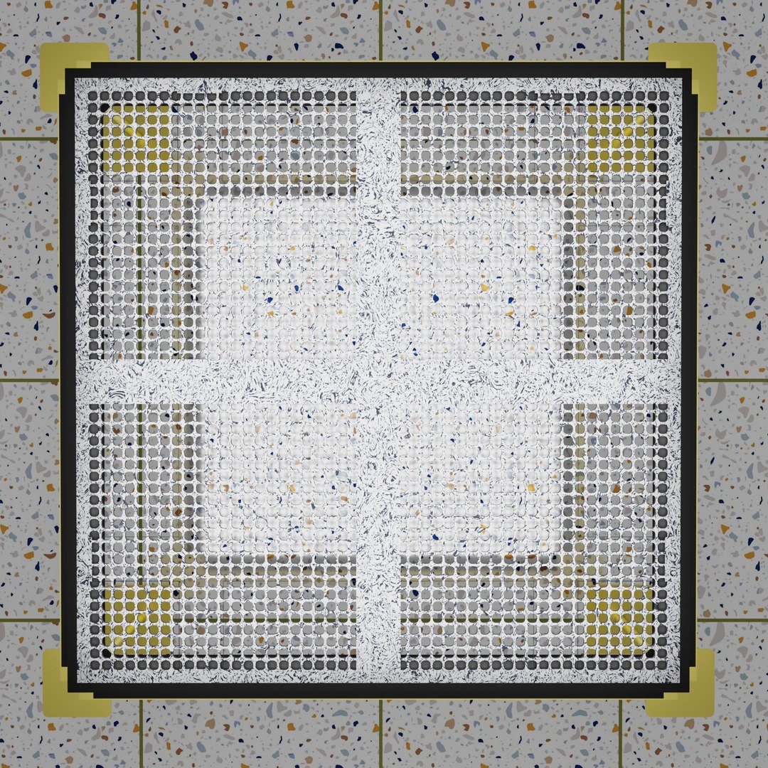 Perforated Raised Floor With Pedestals And Stringers 3D - TurboSquid ...