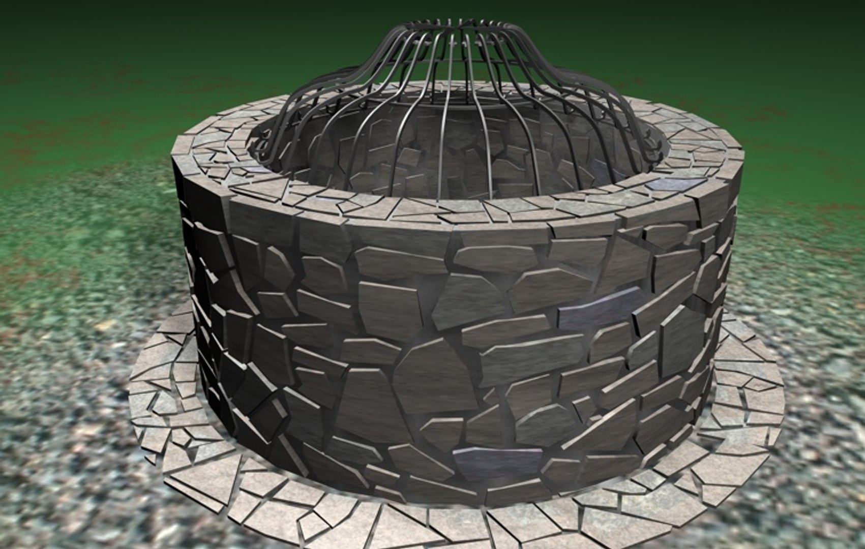 stone water 3d c4d
