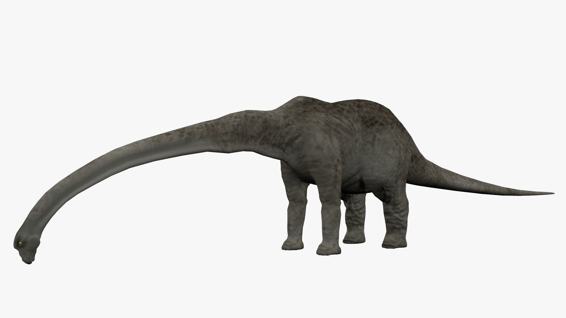 3ds Rigged Diclodocus Lod Levels