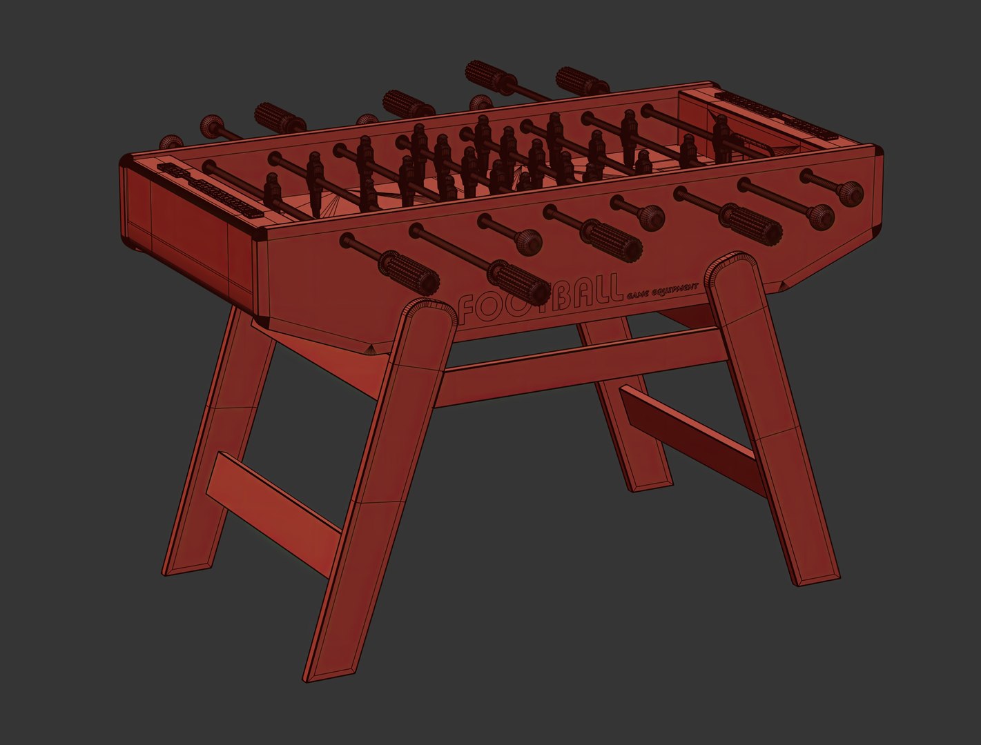 Table Football Game FGE-03 3D Model - TurboSquid 2284987