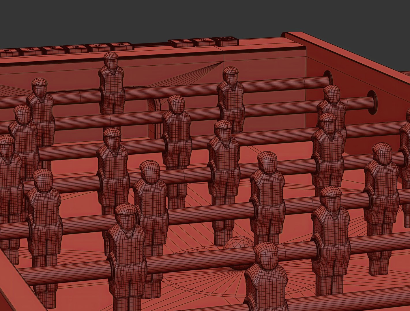 Table Football Game FGE-03 3D Model - TurboSquid 2284987