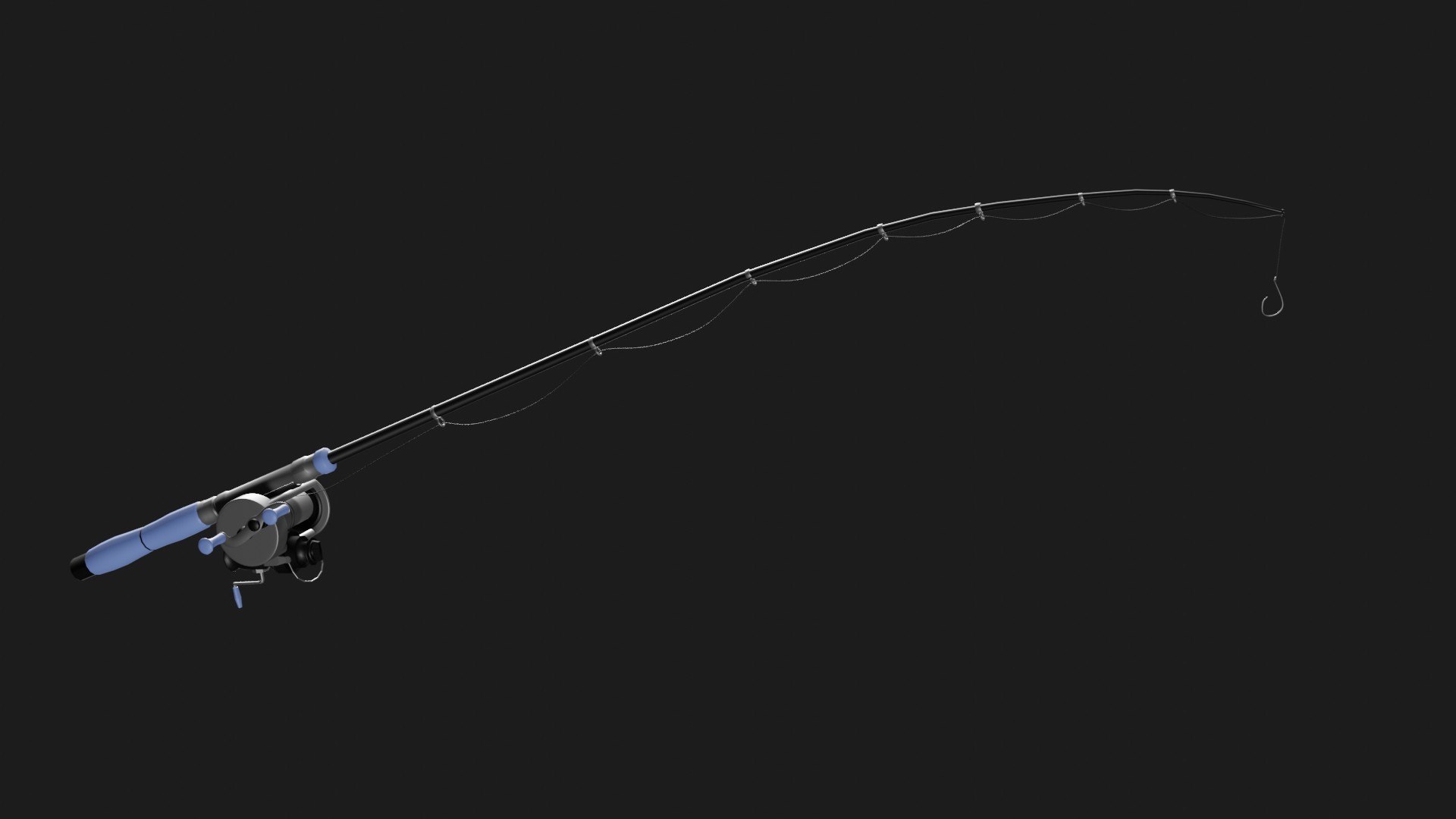 3D Fishing Rod Model - TurboSquid 1777021