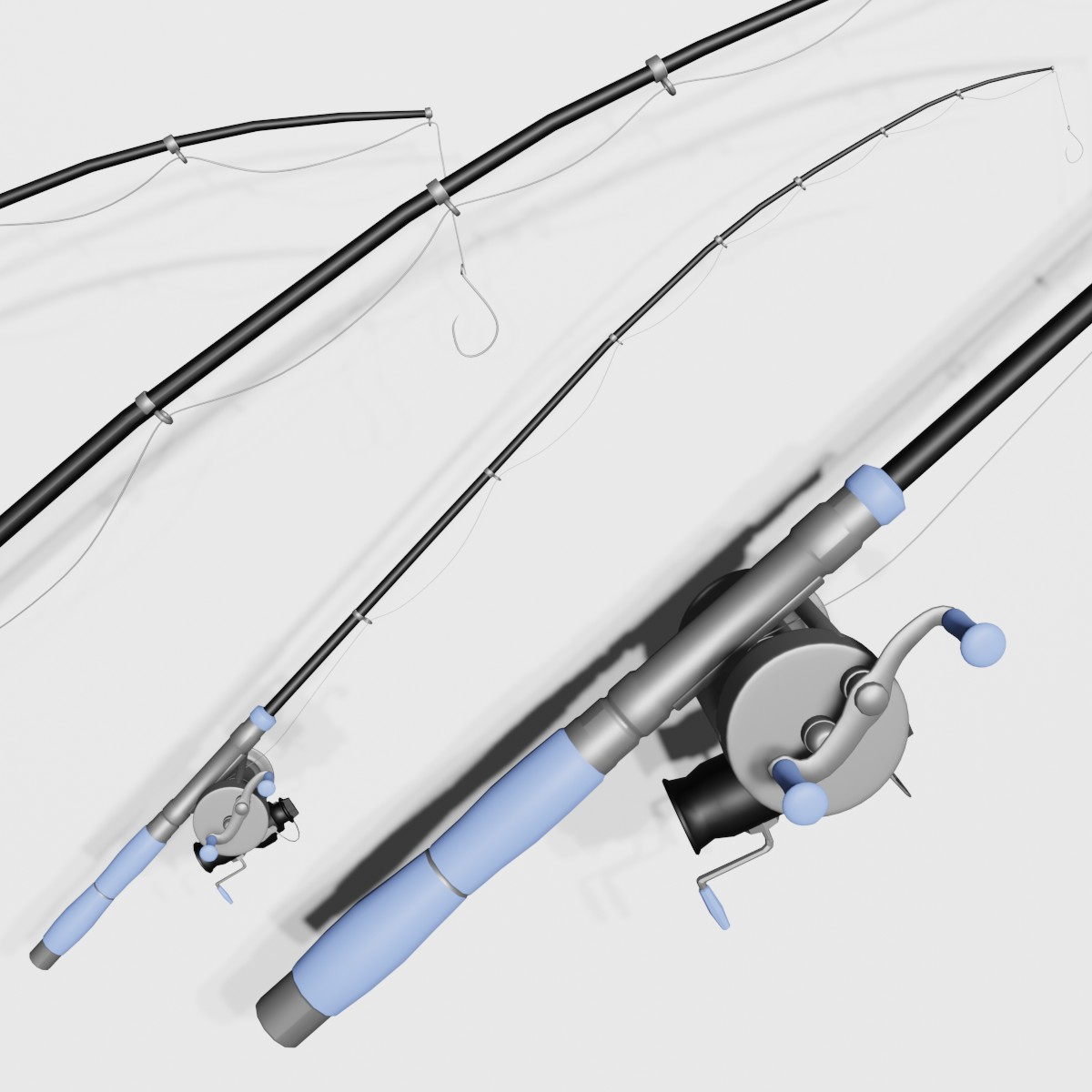 3D fishing rod model - TurboSquid 1777021