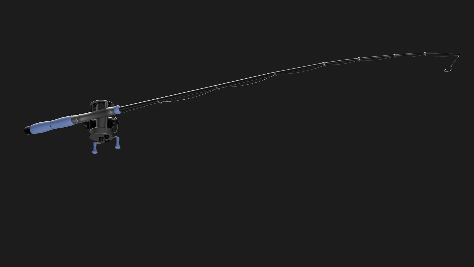 3D Fishing Rod Model - TurboSquid 1777021