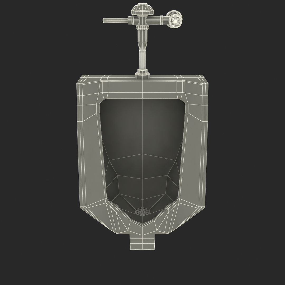 3d model urinal 5
