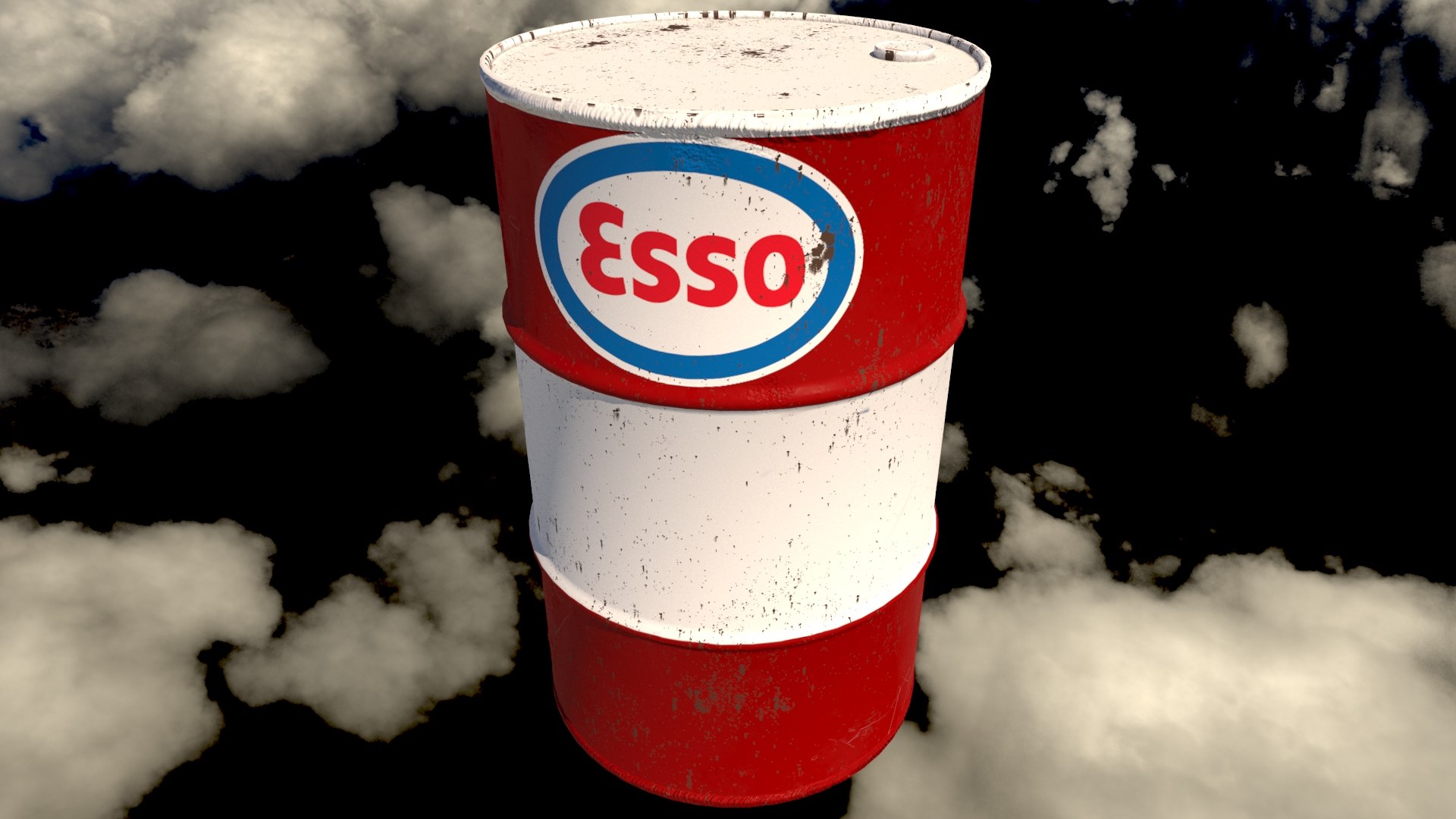 3D barrel esso oil - TurboSquid 1487746
