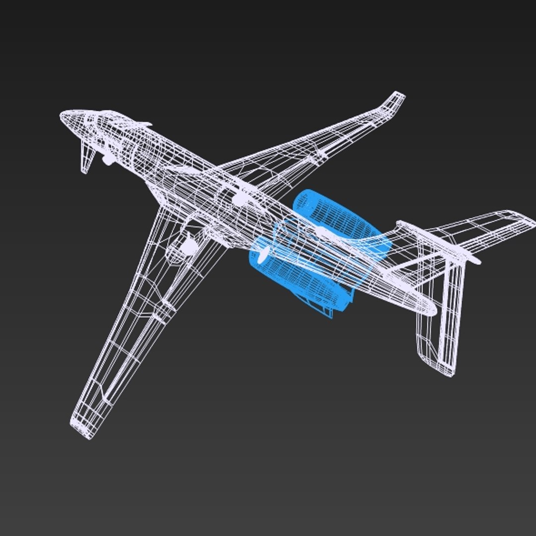 3ds max business jet concept