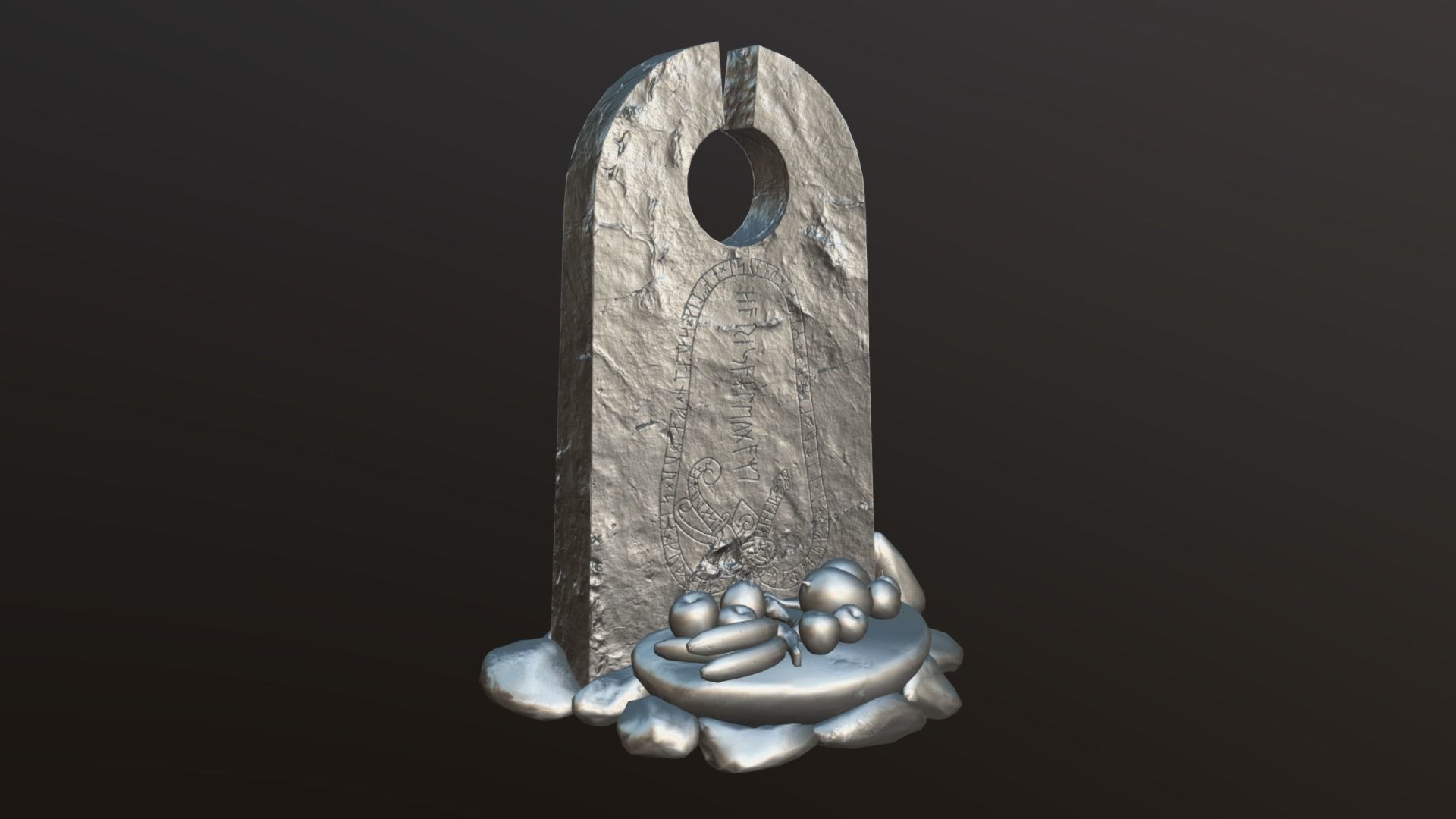 Rune Stone With Secrefice Altar 3D Model - TurboSquid 2253349