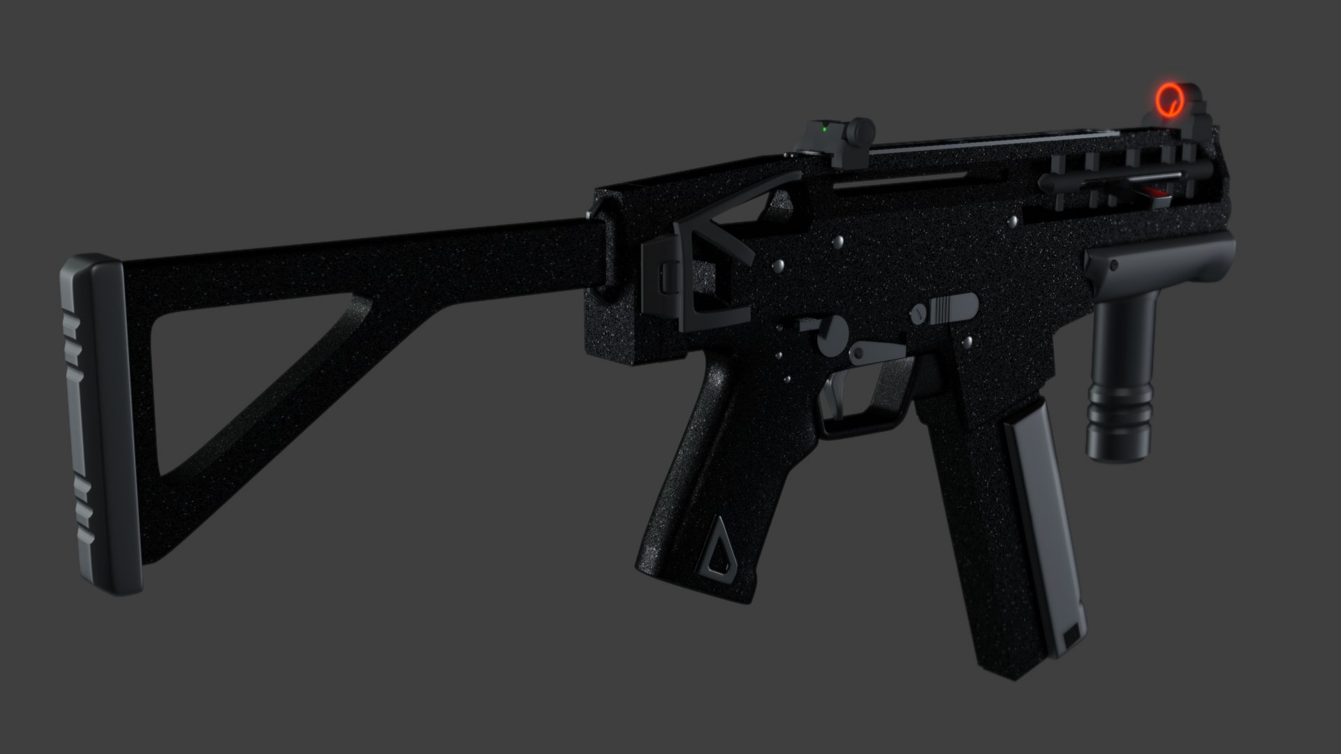 Militech Submachine Gun Cyberpunk 3D Model - TurboSquid 1594595