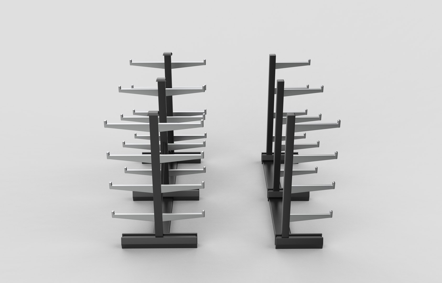 3D Steel Storage Rack 3D Model - TurboSquid 2467344