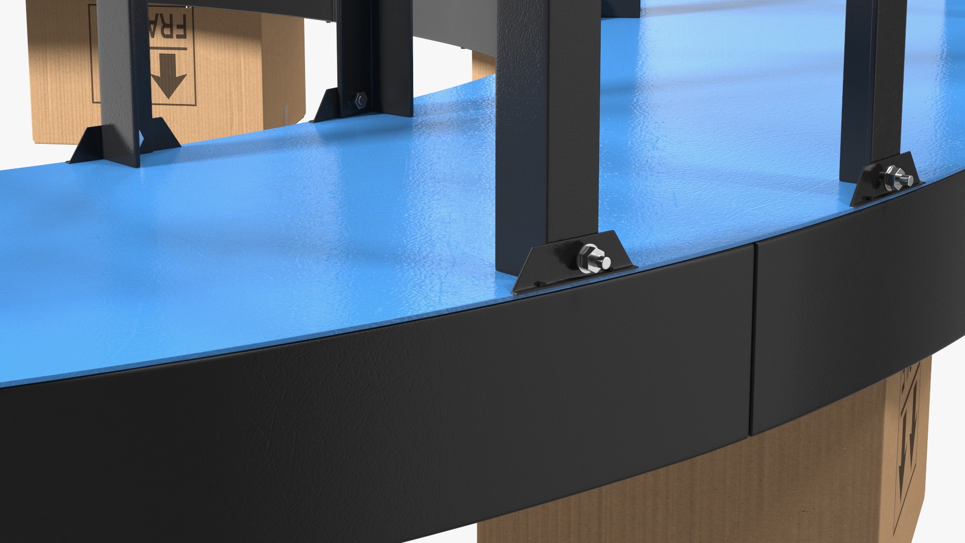 3D Powered Bend Roller With Cardboard Boxes - TurboSquid 1852173