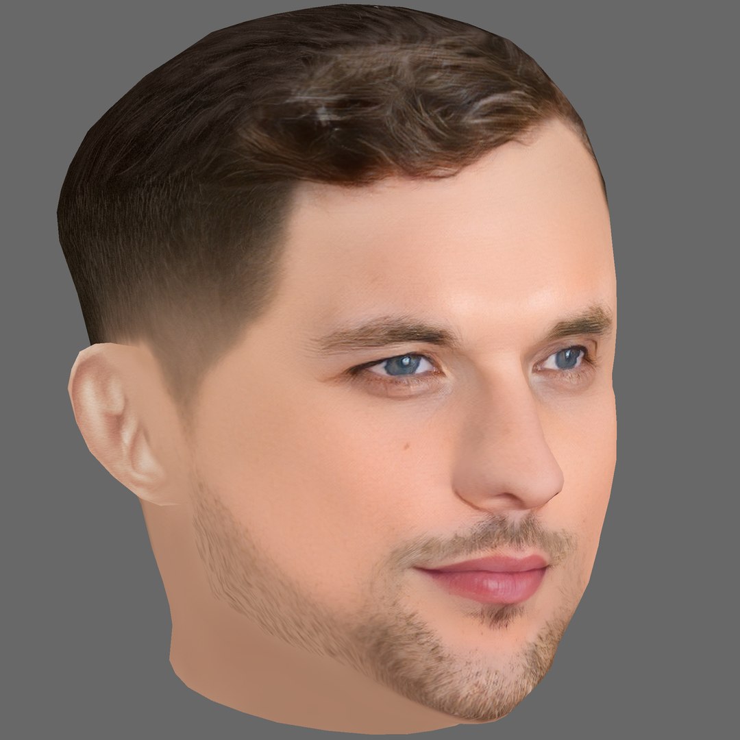3D Model Ed Skrein Head - Low Poly Head For Game - TurboSquid 2218888