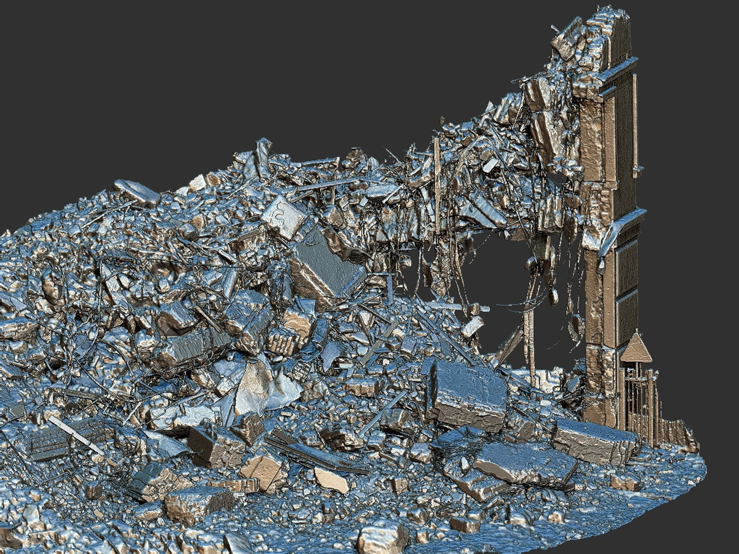 Demolished Building Ultra Hd Model - TurboSquid 1487583