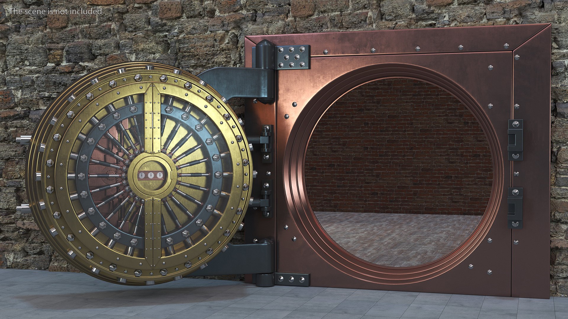 Steampunk Bank Vault Door 3D - TurboSquid 2098148