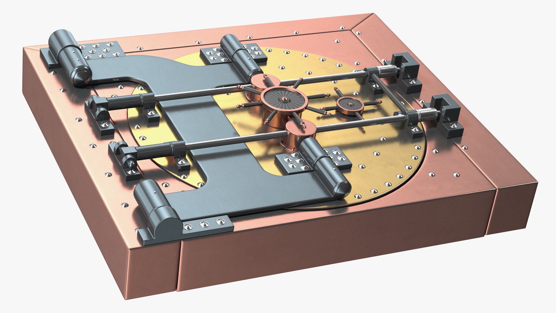 Steampunk Bank Vault Door 3D - TurboSquid 2098148