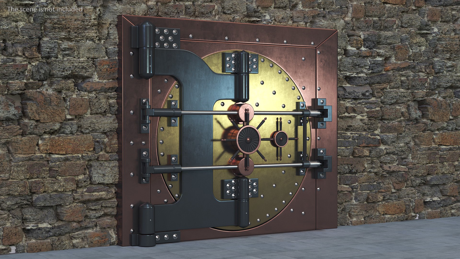 Steampunk Bank Vault Door 3D - TurboSquid 2098148