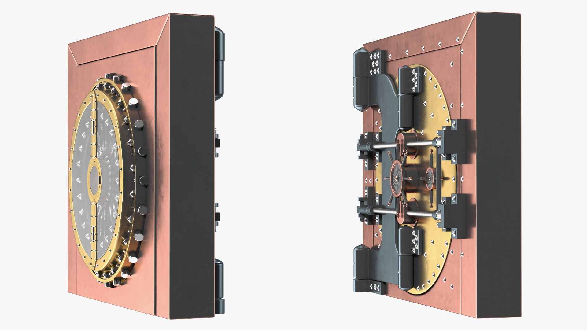 Steampunk Bank Vault Door 3D - TurboSquid 2098148