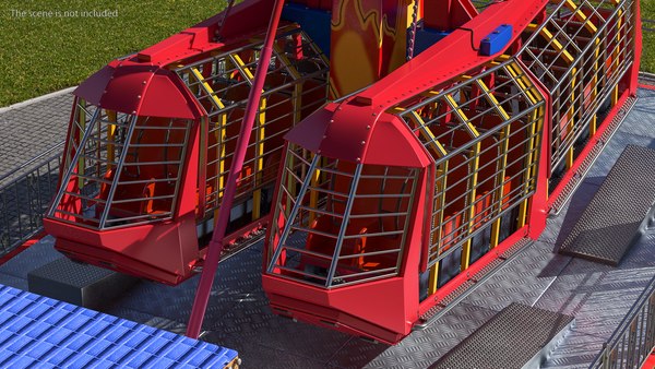 3D model Kamikaze Ranger Ride Attraction OFF - TurboSquid 1767138