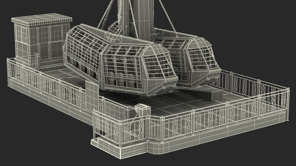 3D model Kamikaze Ranger Ride Attraction OFF - TurboSquid 1767138