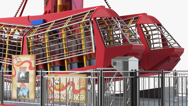 3D model Kamikaze Ranger Ride Attraction OFF - TurboSquid 1767138