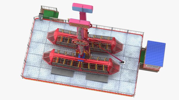 3D model Kamikaze Ranger Ride Attraction OFF - TurboSquid 1767138