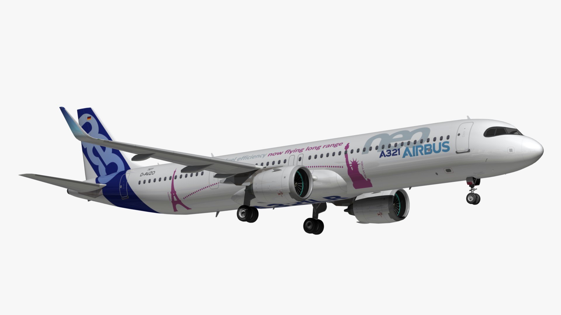 3D airbus a321lr neo - TurboSquid 1250962