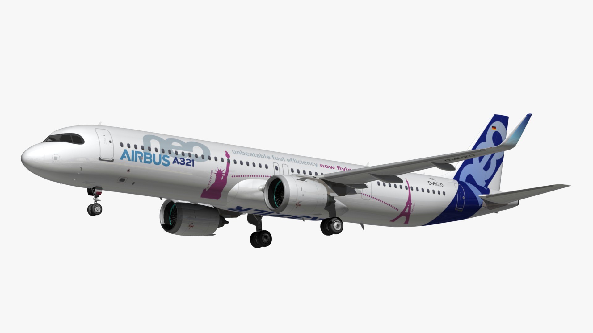 3D airbus a321lr neo - TurboSquid 1250962