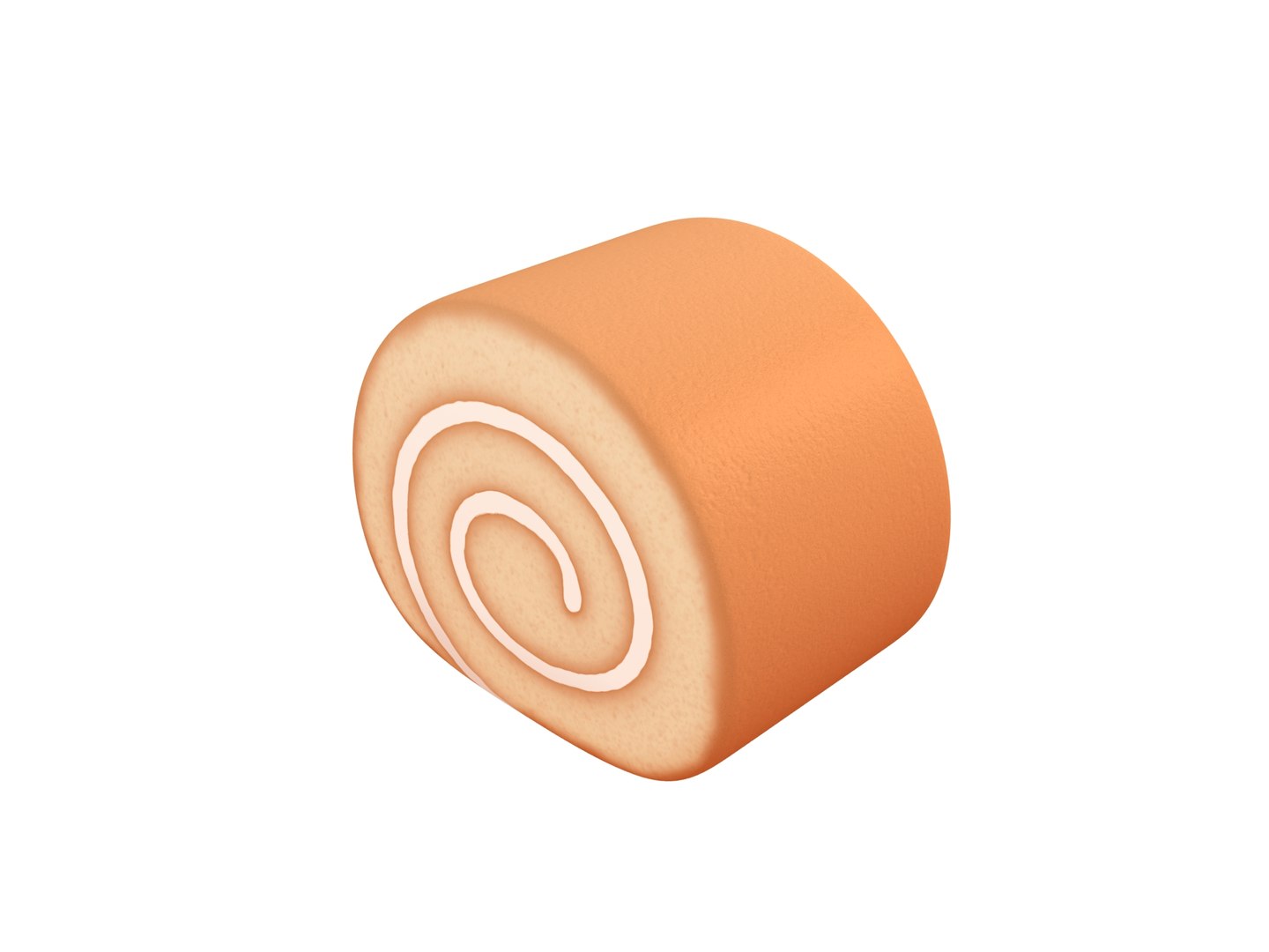 3D Cake Roll Model - TurboSquid 1414492
