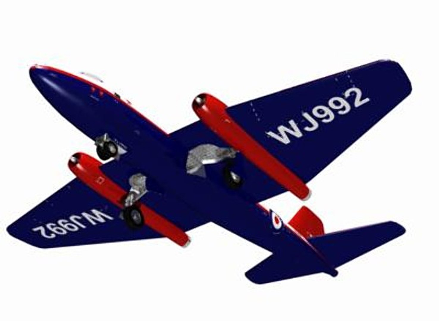 3d Model Of Canberra Bomber T4 Trainer