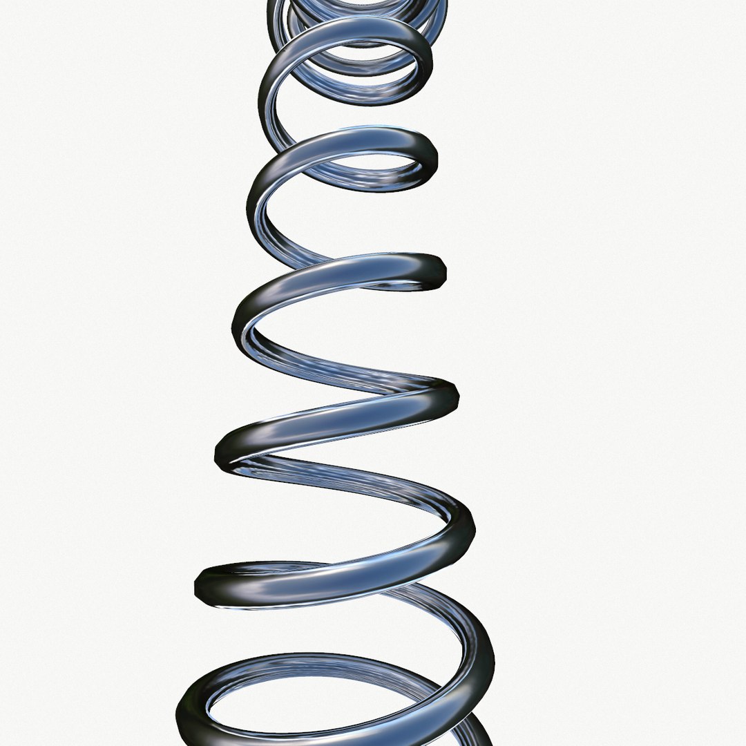 Metal Spiral Spring Model - TurboSquid 1410638