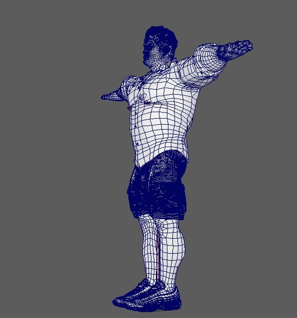 3D Overweight Man Character Ready For Game And Animation - TurboSquid ...