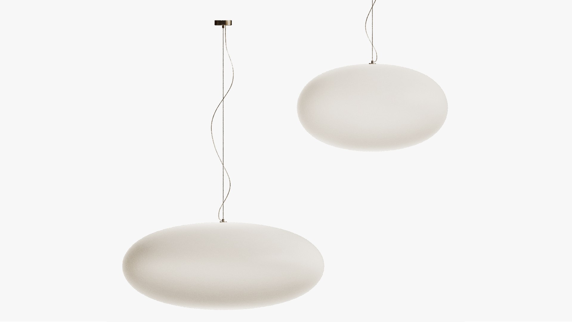 Vibia VOL Blown Glass Pendant Lamp 3D Model - TurboSquid 1960817