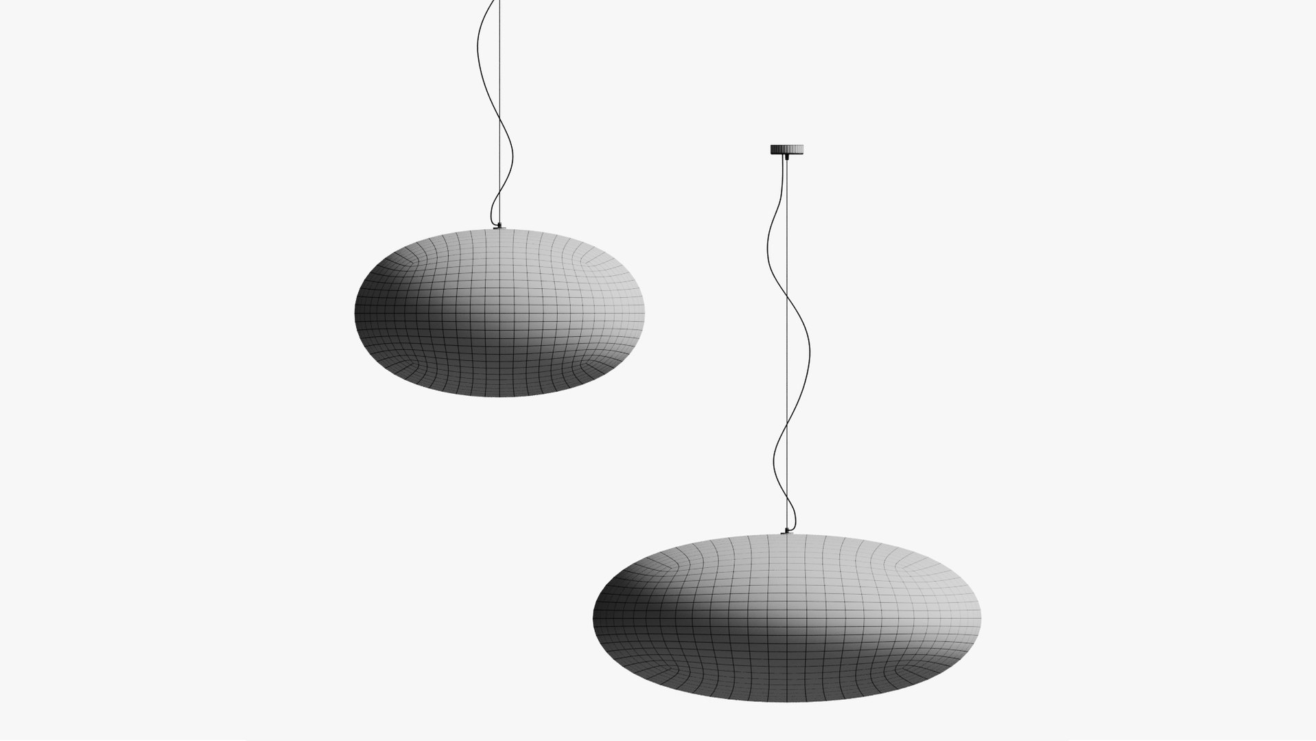 Vibia VOL Blown Glass Pendant Lamp 3D Model - TurboSquid 1960817