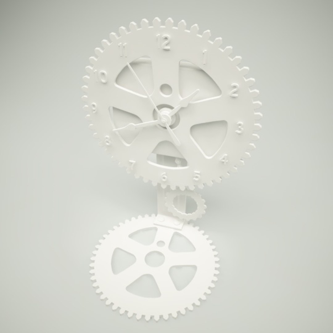 3d 3ds Clock Cogs