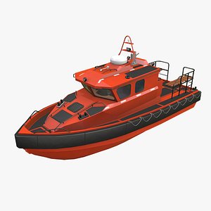 3D Rescue Boat Ship Deck Model - TurboSquid 1682448