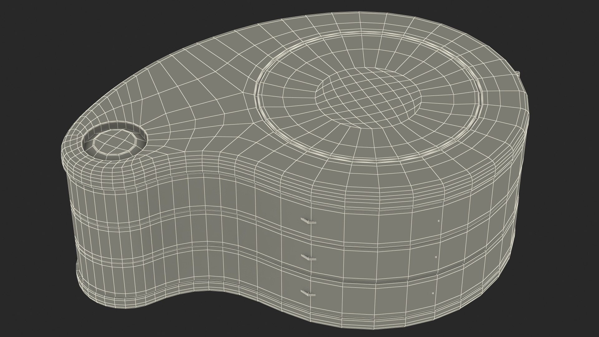 Triple lens folding magnifier model - TurboSquid 1585360