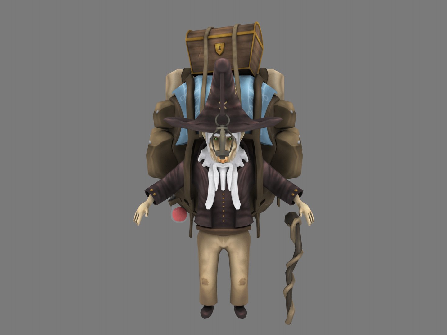 3D Model Old Traveler - TurboSquid 1385895