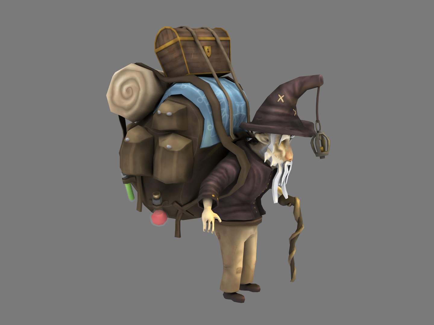 3D Model Old Traveler - TurboSquid 1385895