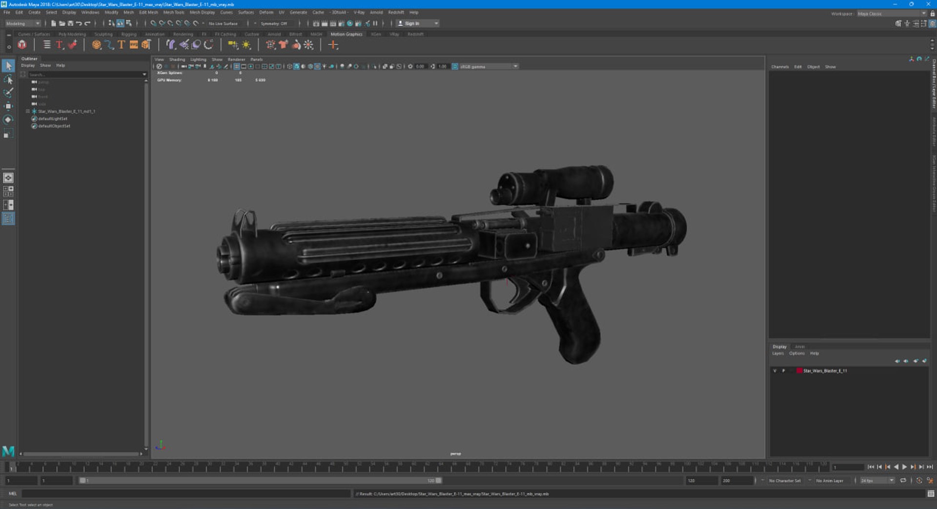 Star Wars Blaster E-11 3D Model - TurboSquid 2425110