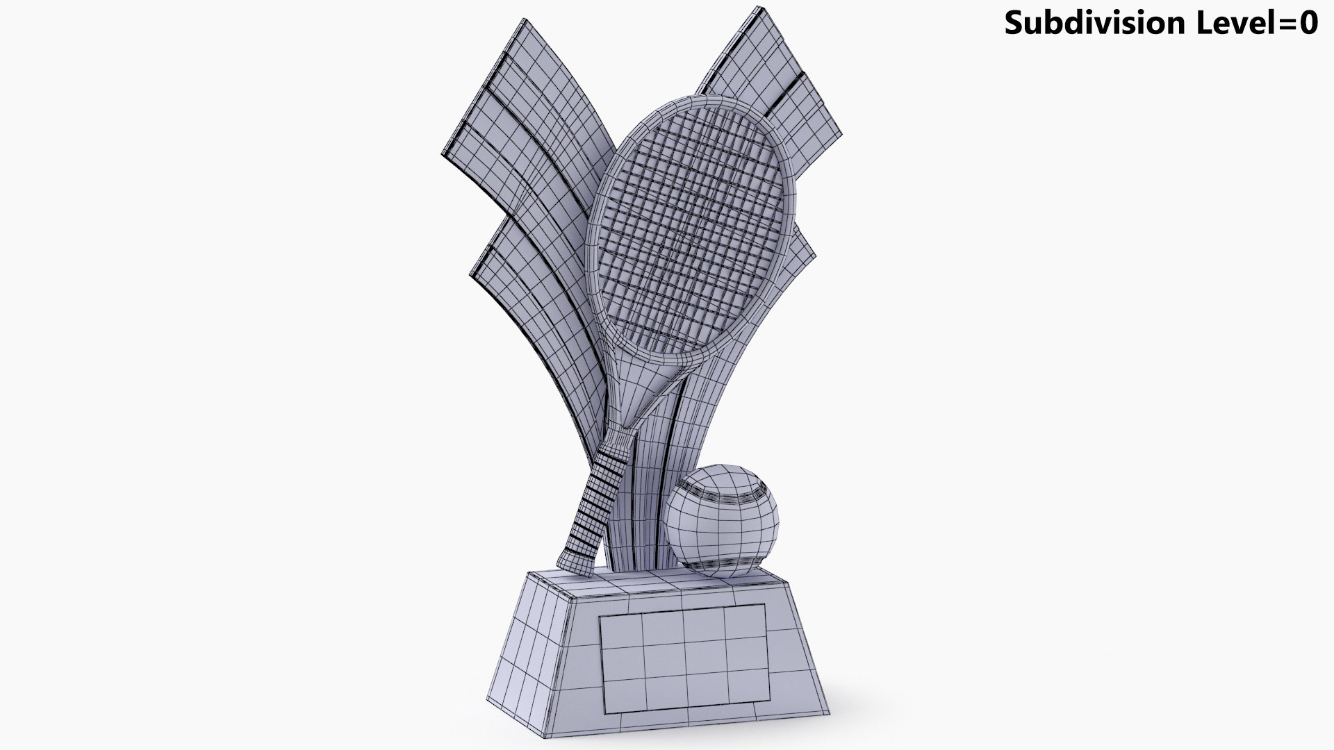 3D Tennis Trophy - TurboSquid 2111807