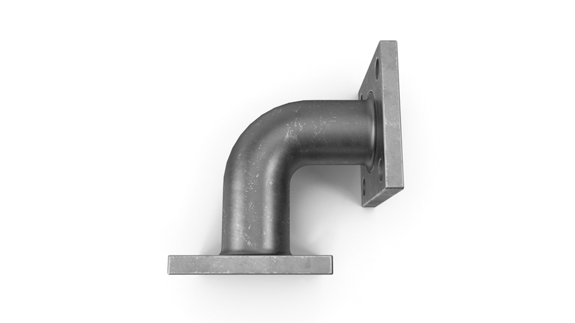 3D Double Square Flange Metal Armor PBR - TurboSquid 2299867