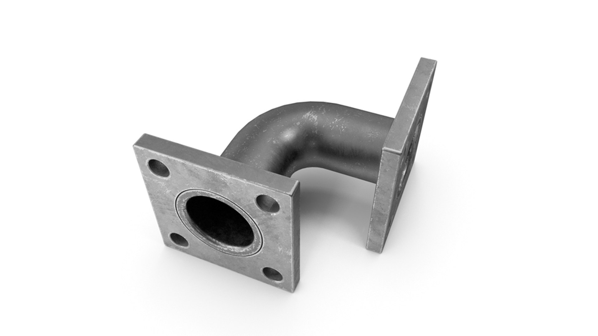 3D Double Square Flange Metal Armor PBR - TurboSquid 2299867