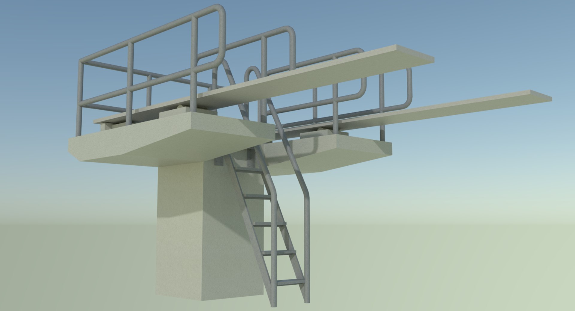 diving board 3d model
