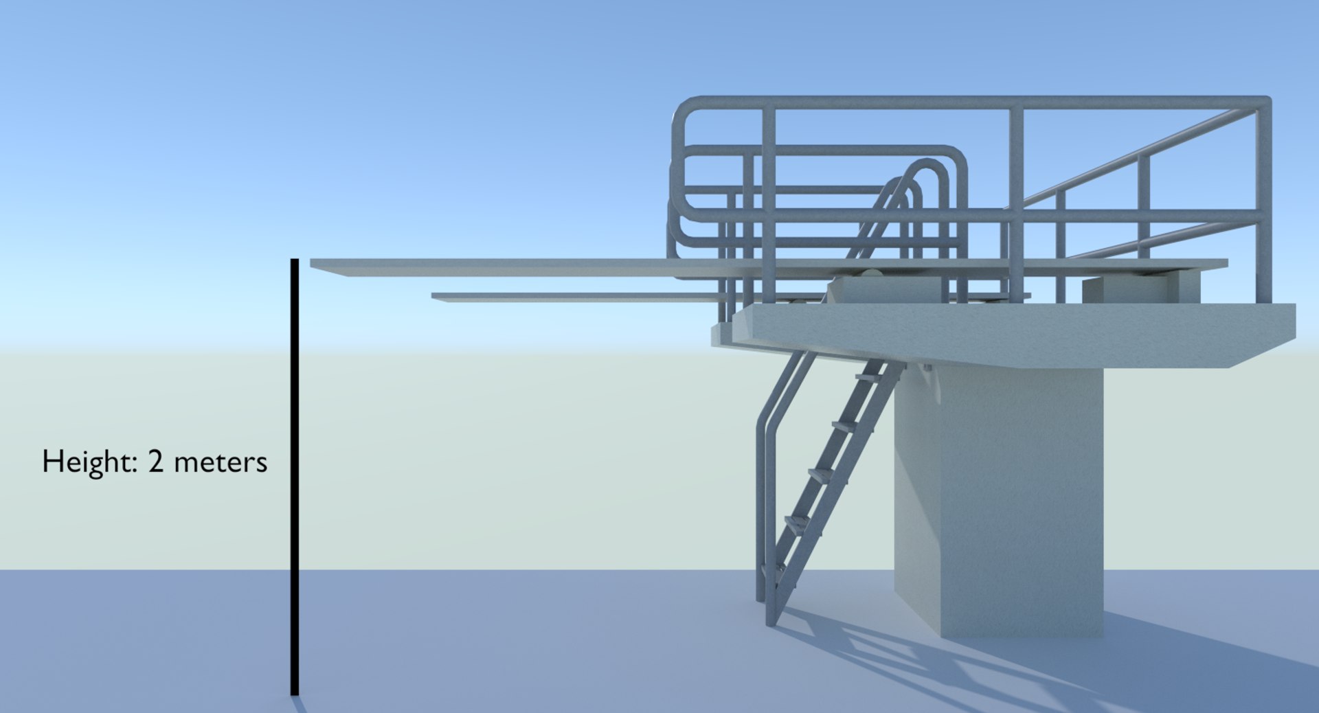 diving board 3d model